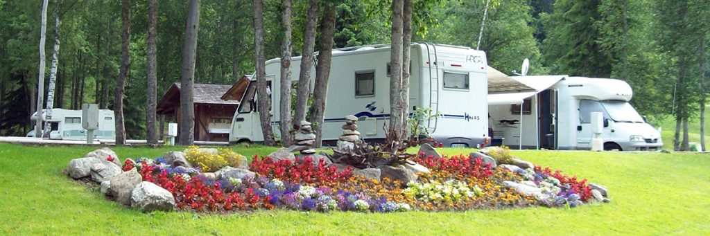 Area sosta camper al Plan a Rabbi - Il Trentino dei Bambini