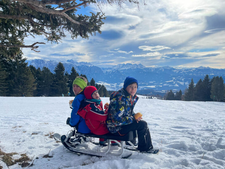 Pista da slittino sul Renon - Il Trentino dei Bambini